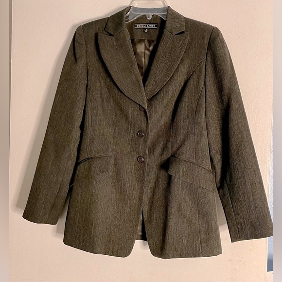 Donna Sands | Jackets & Coats | Donna Sands Dark Gray Blazer Suit ...